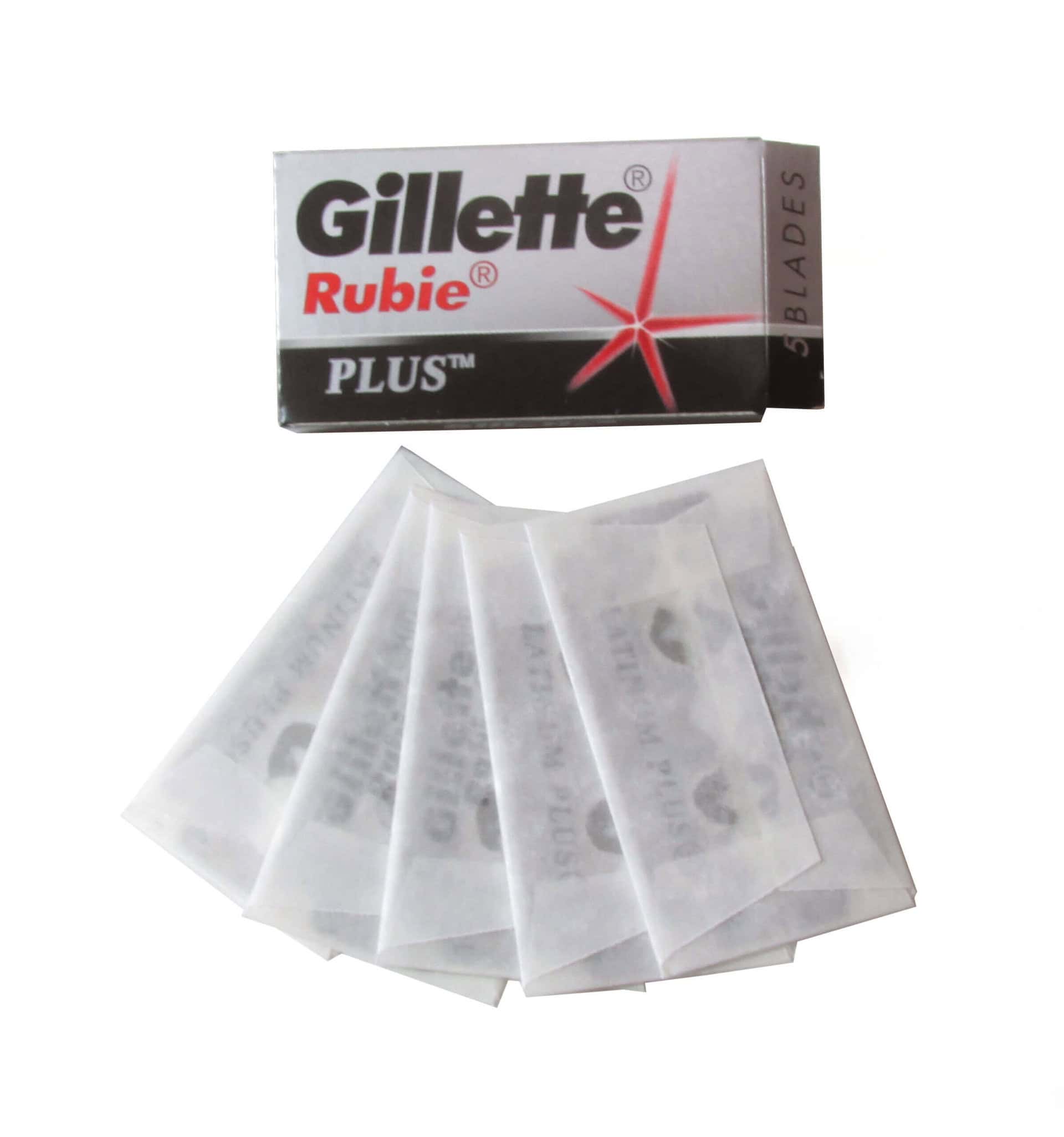 Gillette Rubie Platinum PLUS double edge razor blades - Razor Blades Club