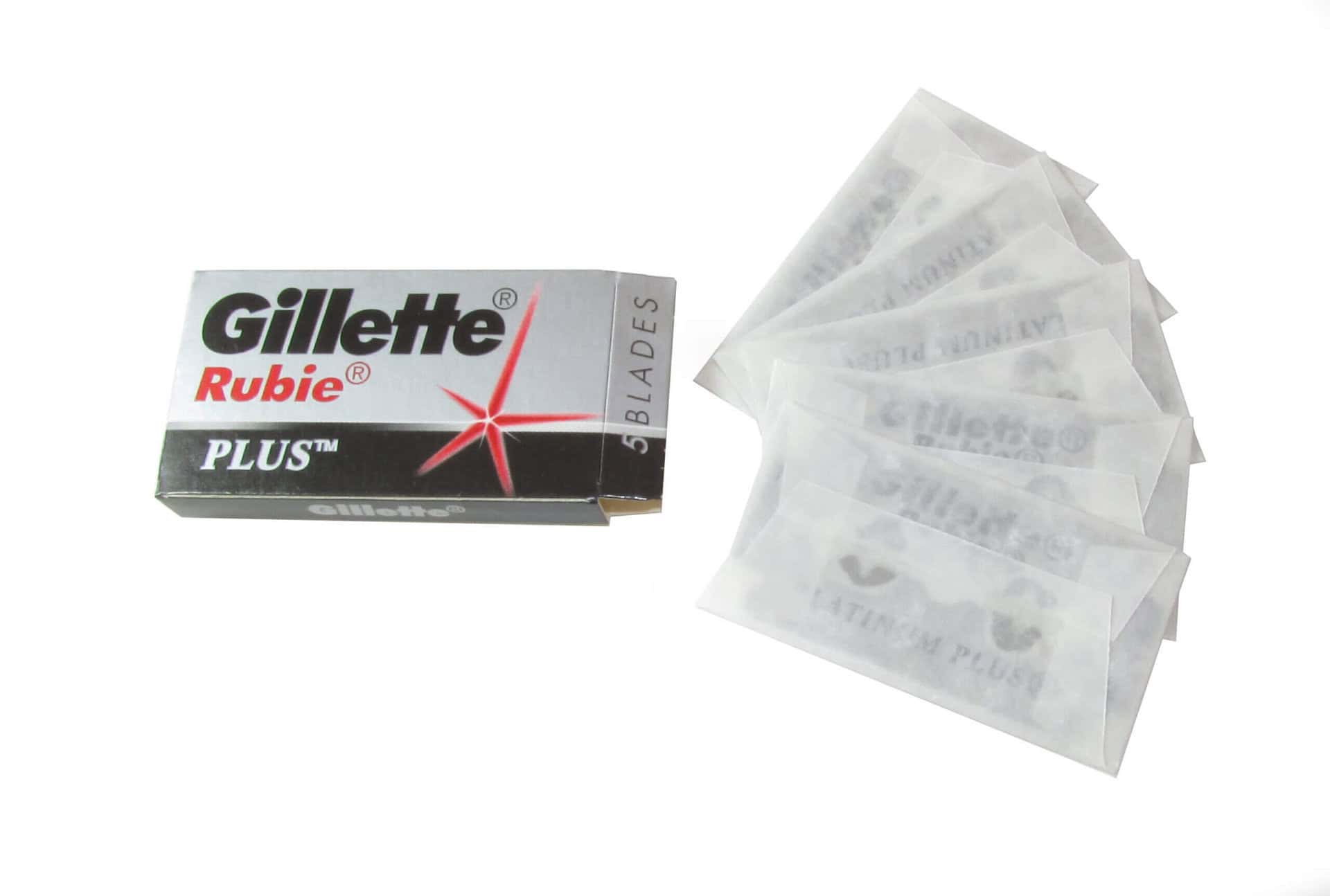 Gillette Rubie Platinum PLUS double edge razor blades - Razor Blades Club
